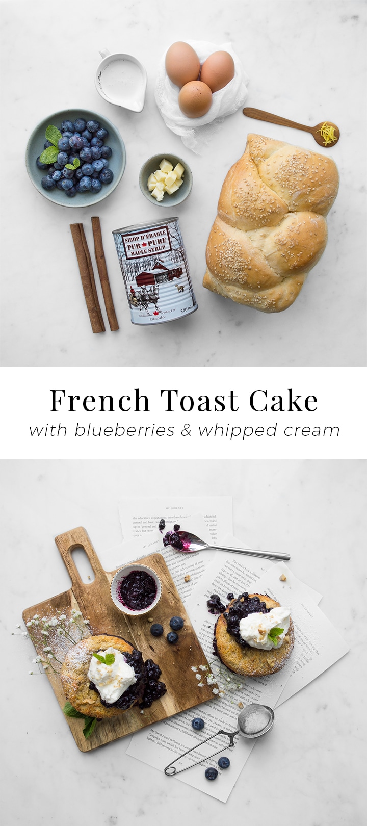 Baked Blueberry French Toast Cake | Chef Sous Chef