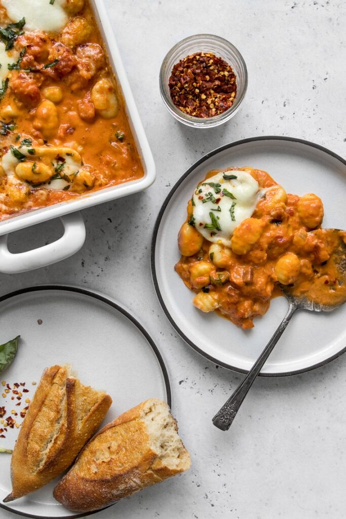 Baked Gnocchi with Vodka Cream Sauce - Chef Sous Chef