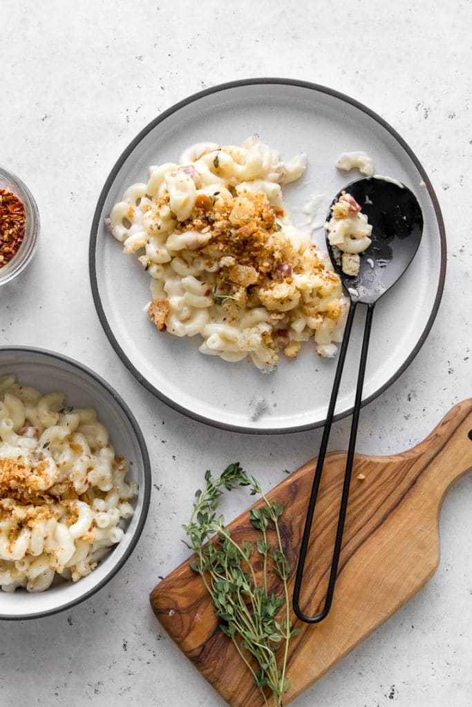 Creamy Baked Mac and Cheese for Adults - Chef Sous Chef