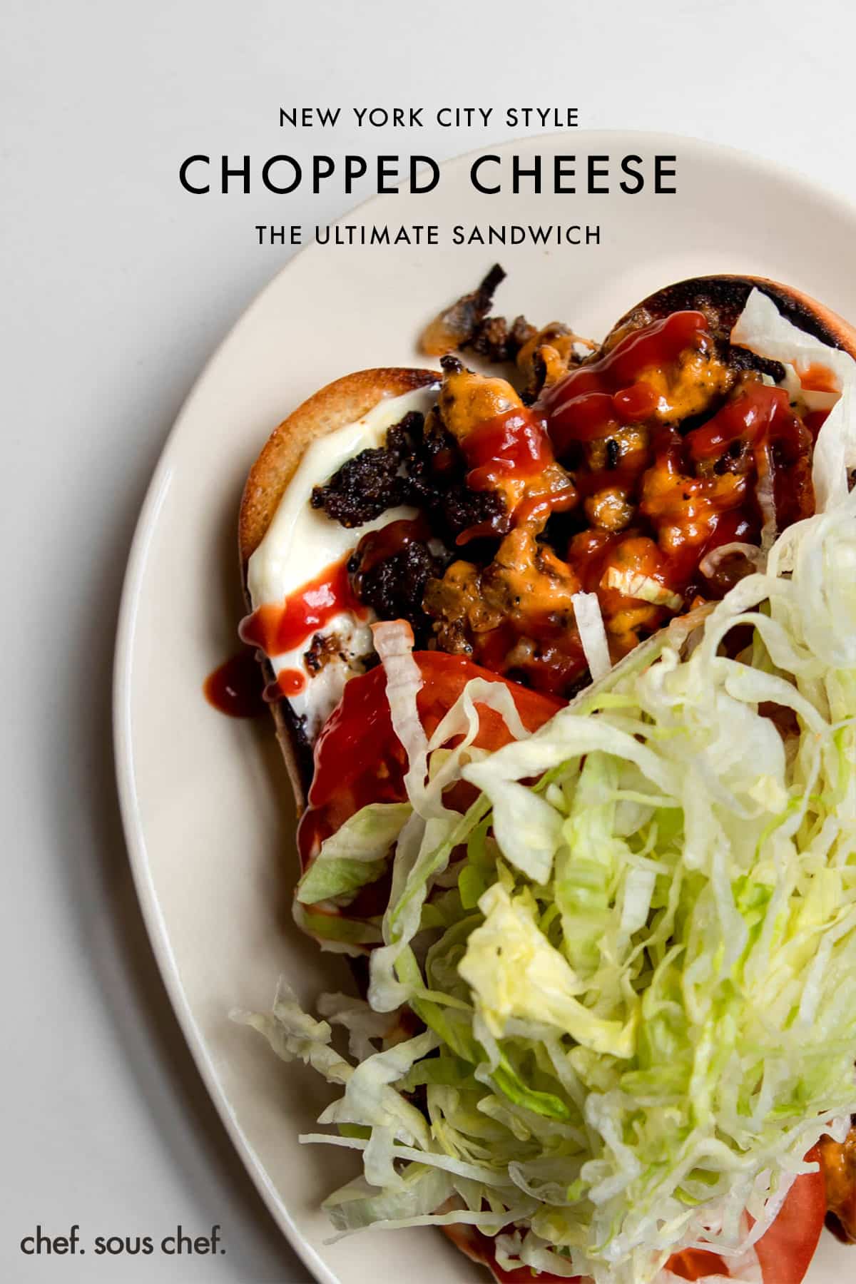 Chopped Cheese Sandwich - Chef Sous Chef