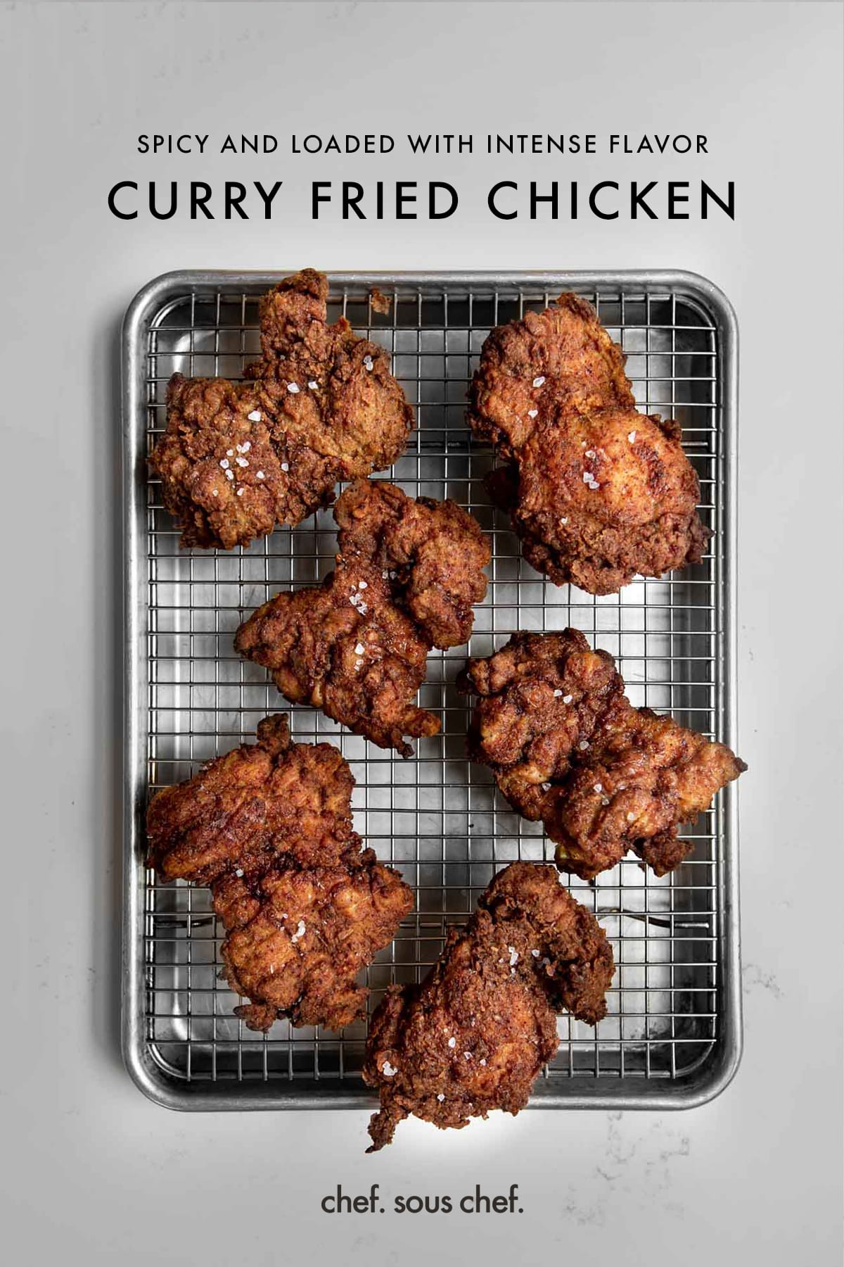 Spicy Curry Fried Chicken with Mango Sour - Chef Sous Chef