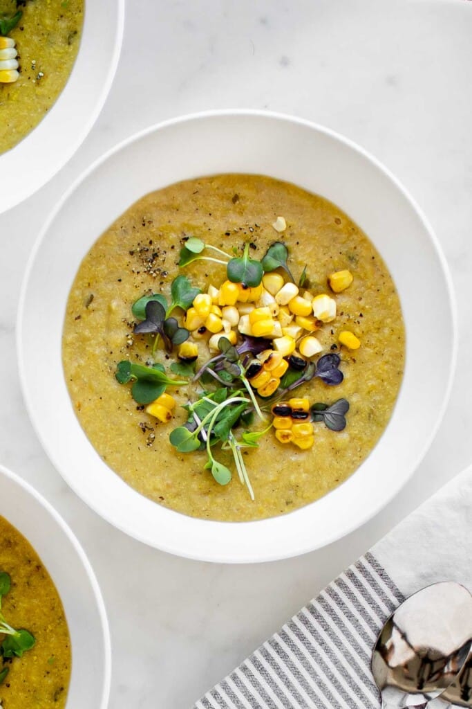 Dairy-Free Corn Chowder with Coconut Milk - Chef Sous Chef