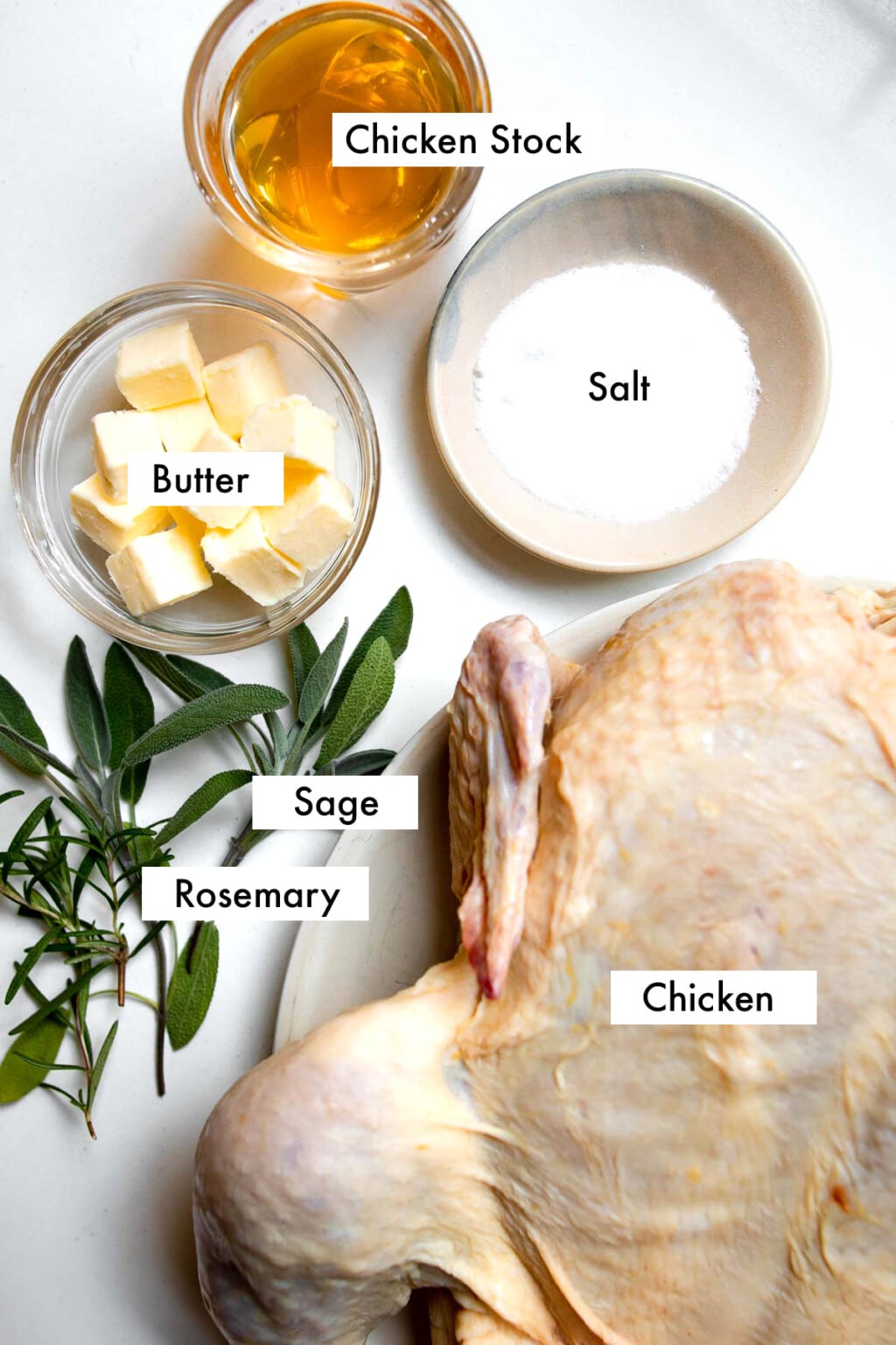 Thanksgiving Chicken with Sage and Rosemary - Chef Sous Chef
